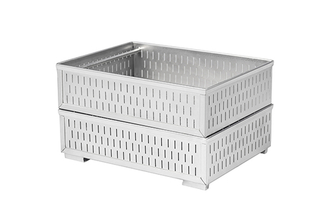 Metal Bins - custom metal bins, metal storage bins, stackable metal ...